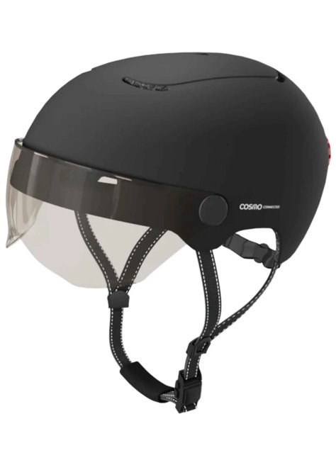 Bike helmet with visor and indicators - Cosmo