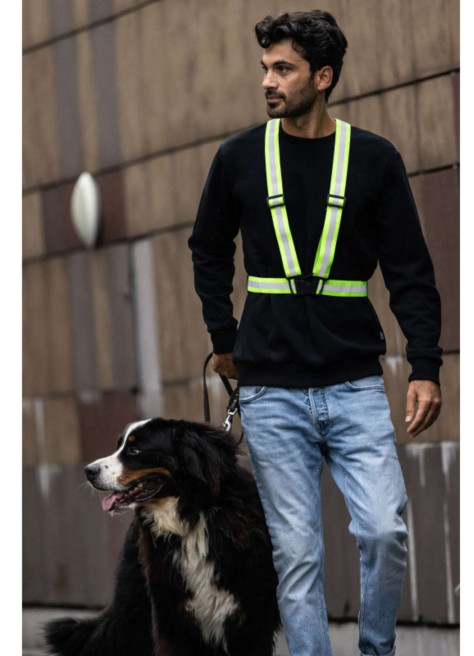 High visibility fluorescent reflective harness - Wowow