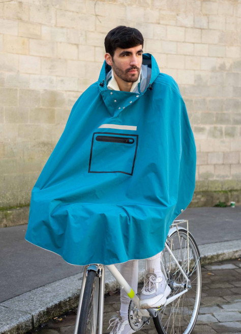 Waterproof cycling poncho - The People's Poncho | JE SUIS À VÉLO